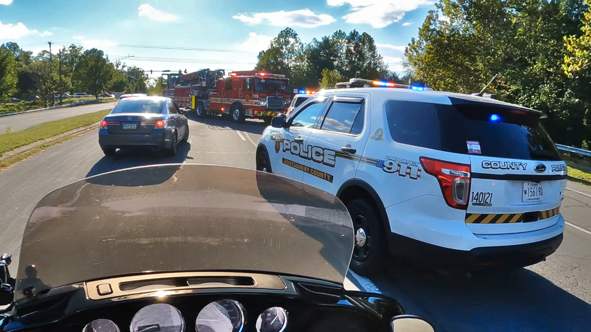 This video - and traffic - went off the rails ...