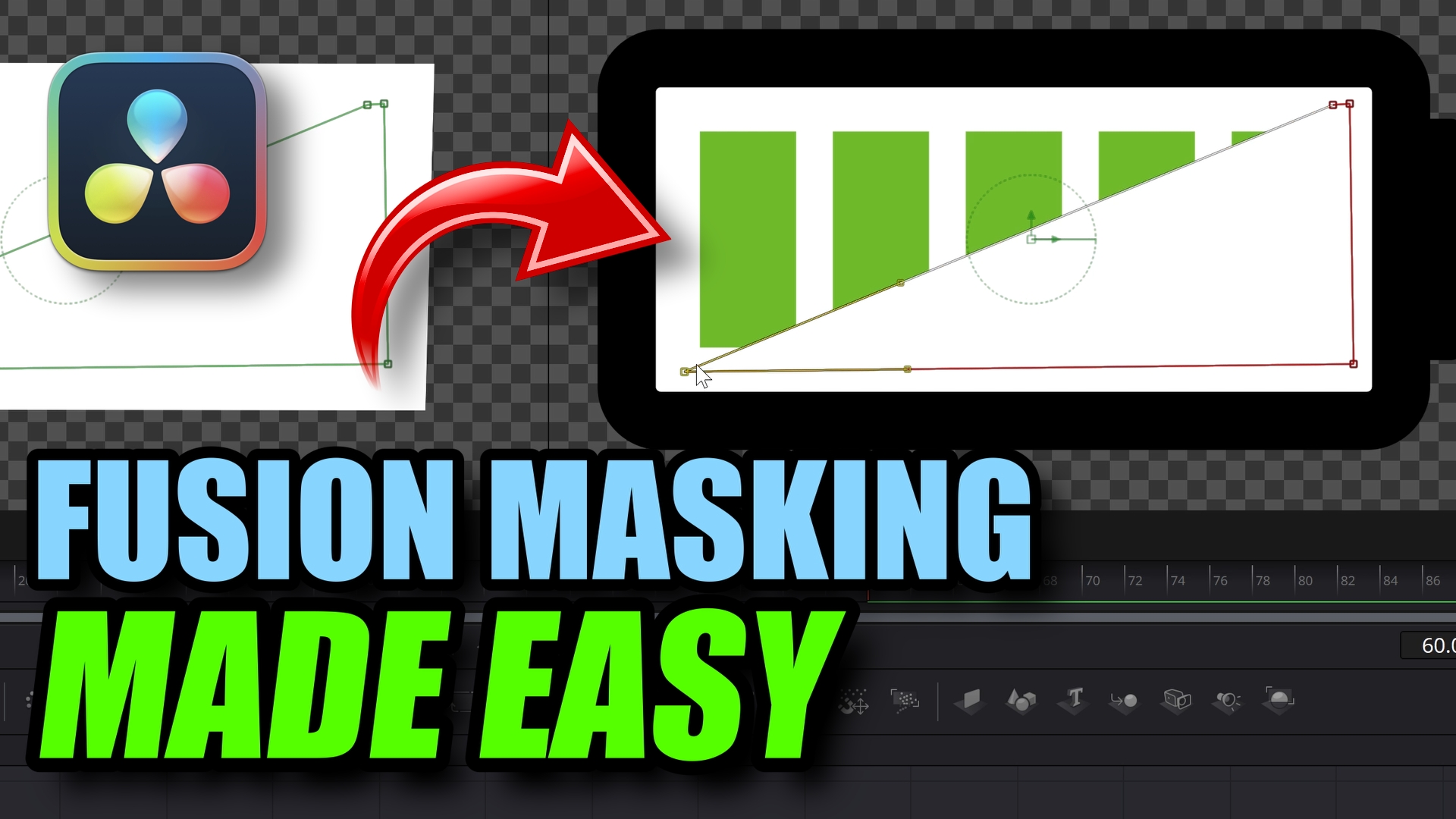 Masking in Davinci Resolve Fusion FREE is EASIER than you think!
